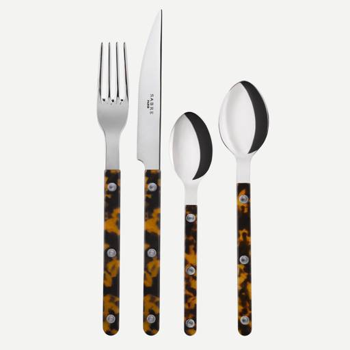 Bistrot Cutlery Set - Faux Tortoise - Glassette