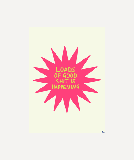 Good Shit | Motivational Art Print - Glassette