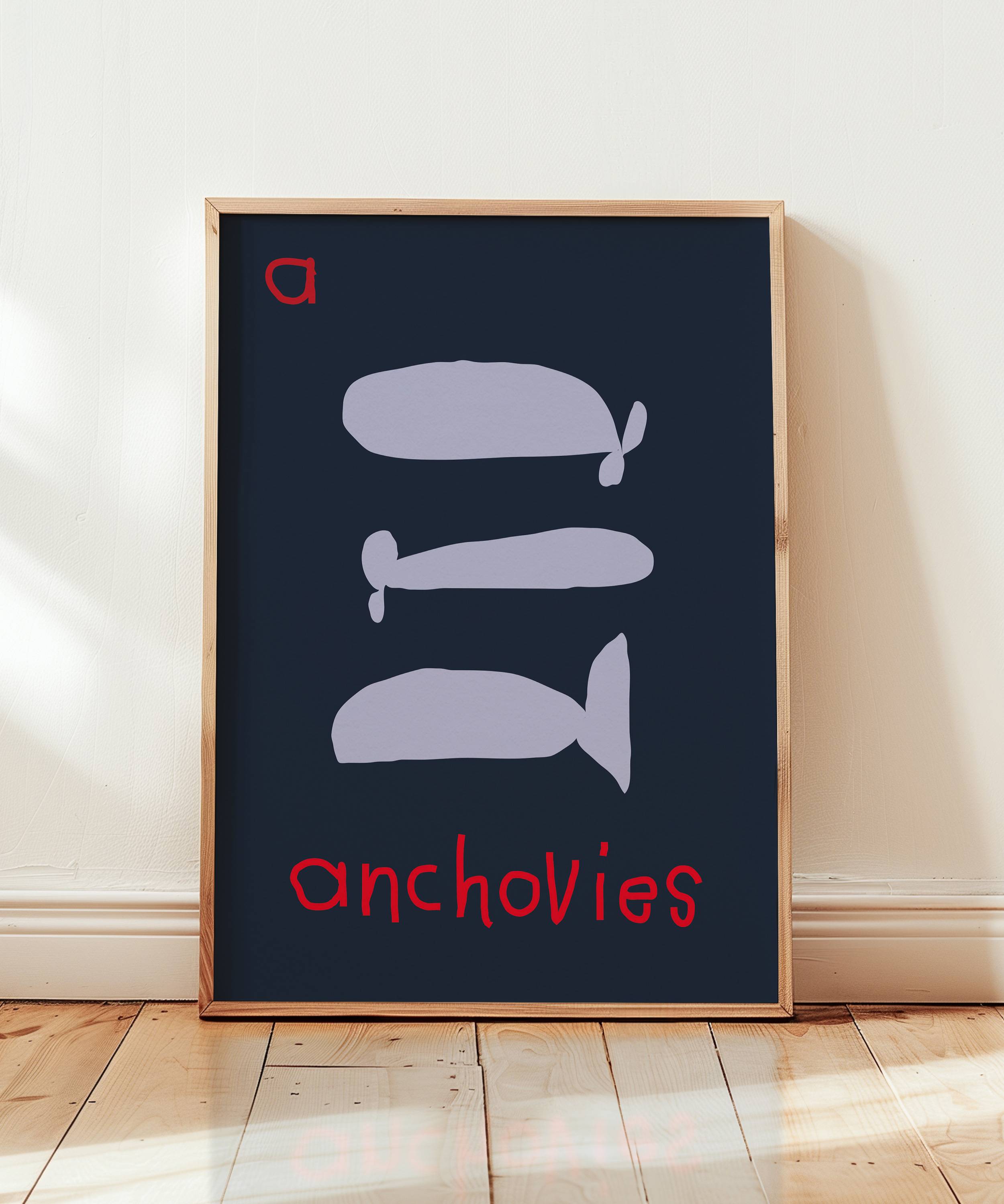 Anchovies Print - Glassette