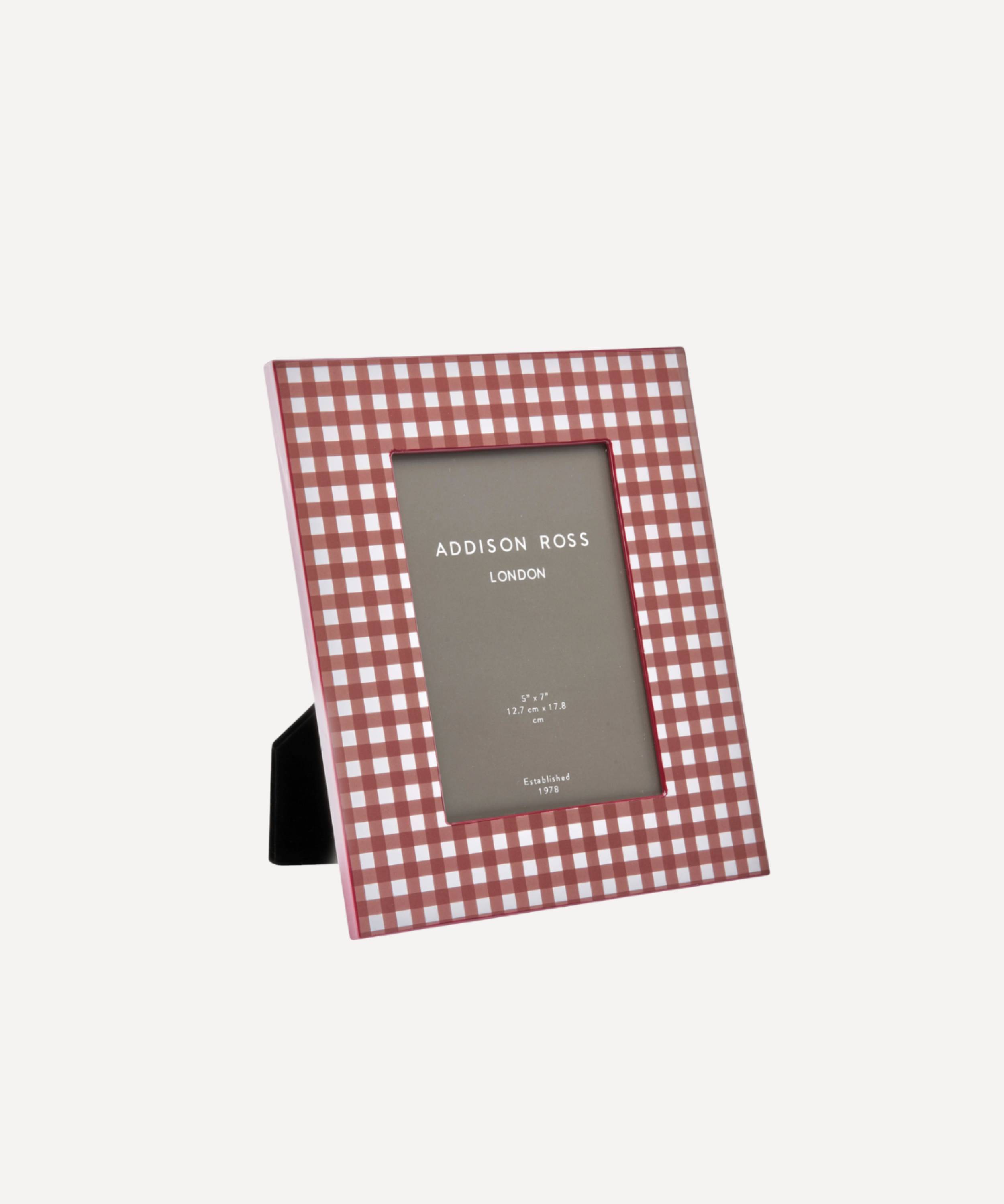 Cherry Gingham Lacquer Photo Frame - Glassette