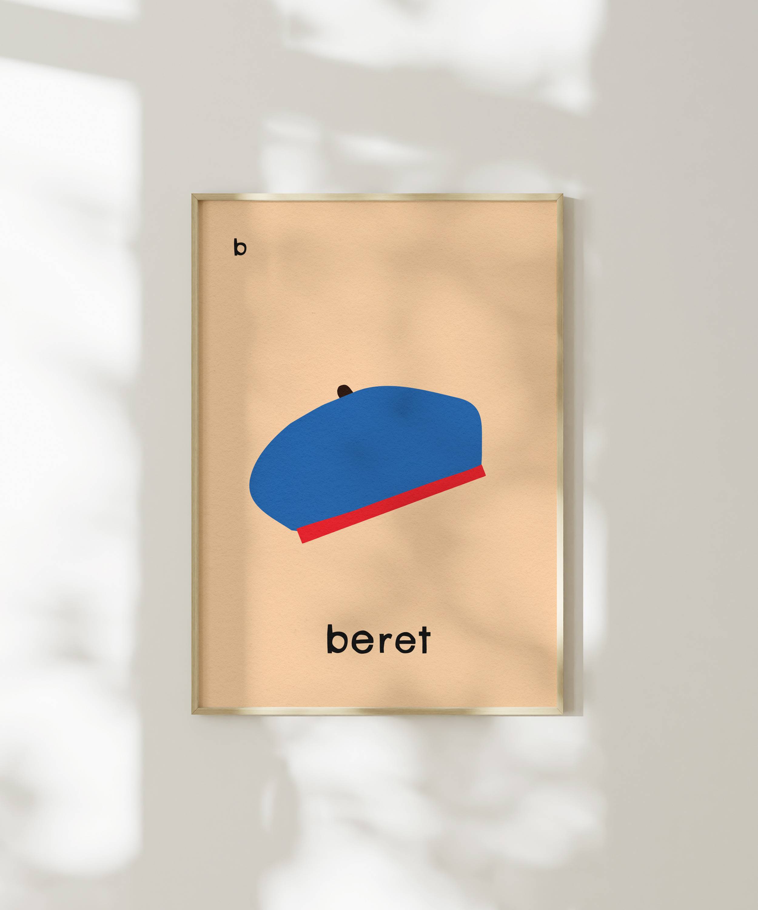 Beret Art Print - Glassette