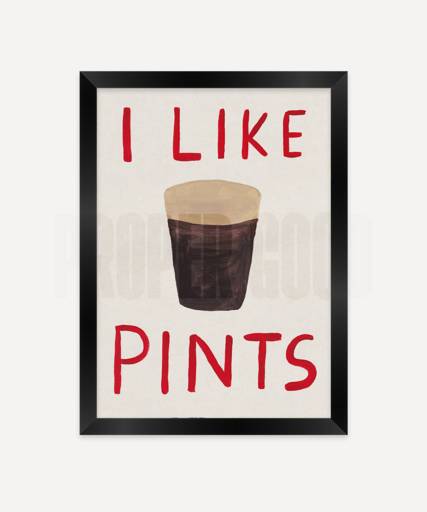 I Like Pints Print - Glassette