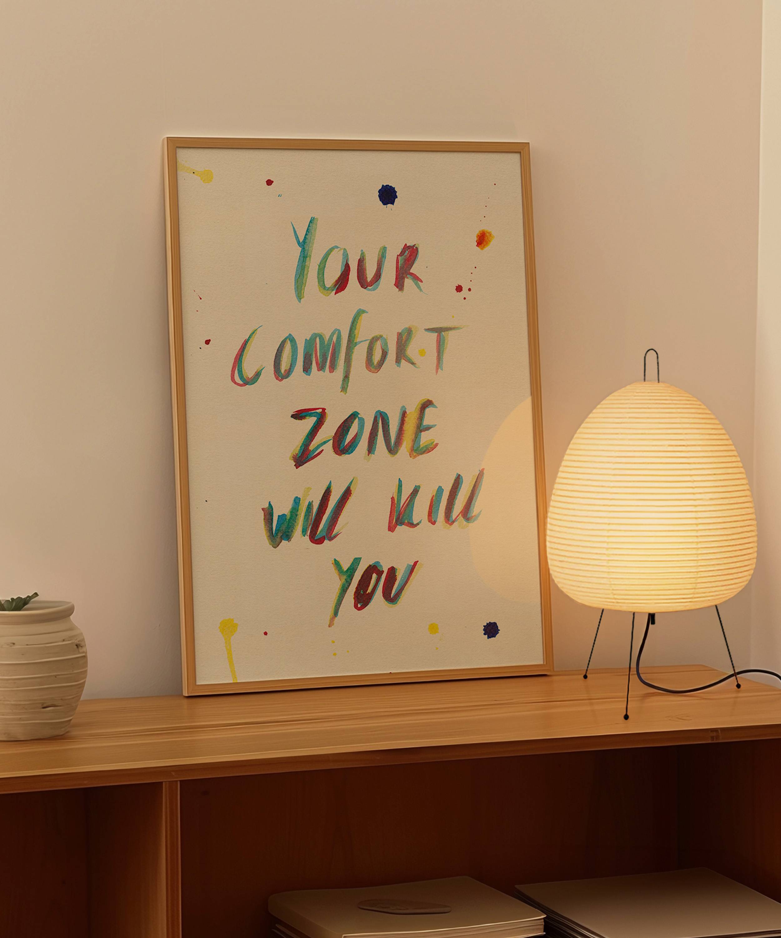 Your Comfort Zone Print - Glassette