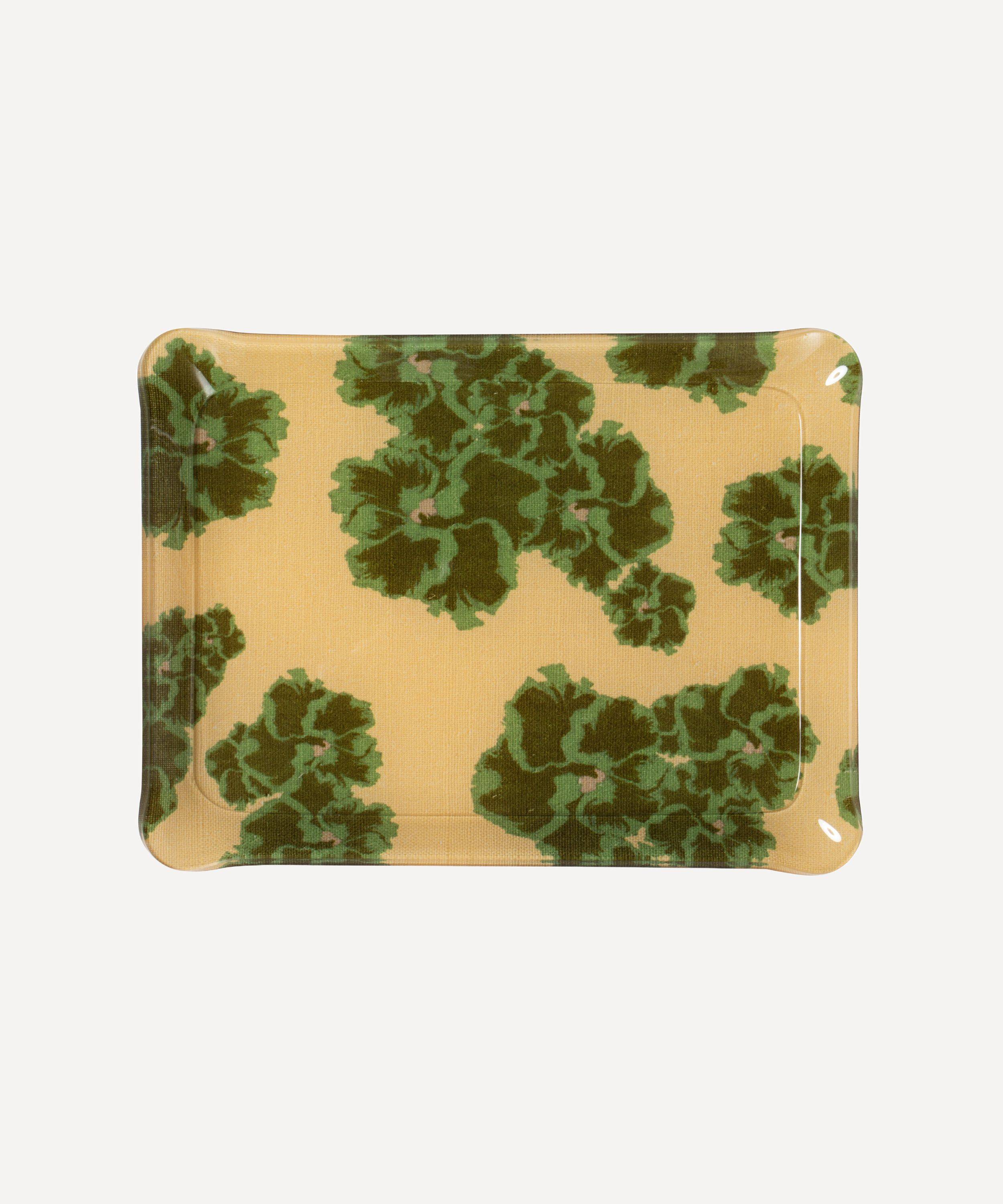 Ronko Hibiscus | Lemon Acrylic Midi Tray - Glassette