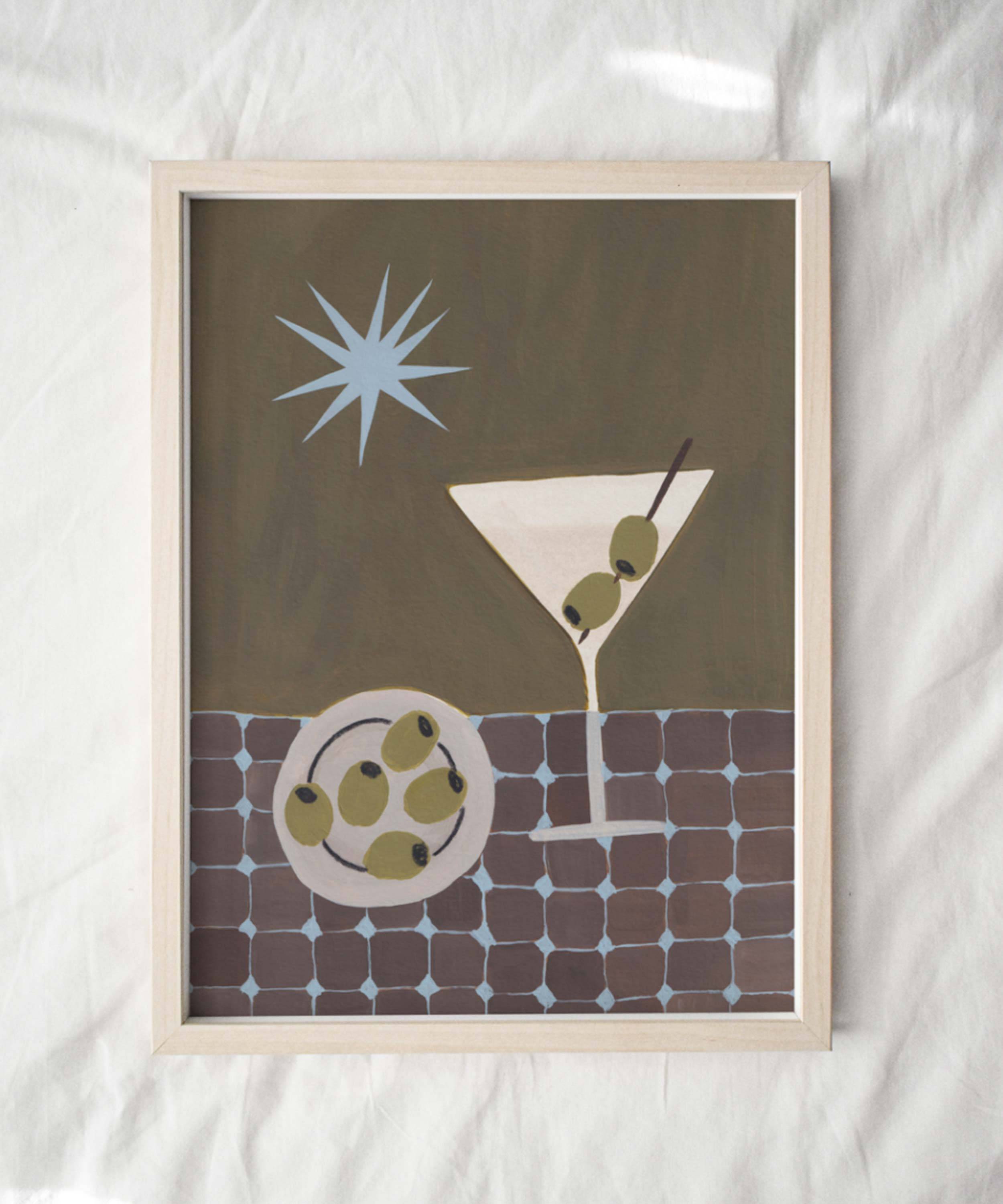 Dirty Martini Please - Art Print - Glassette