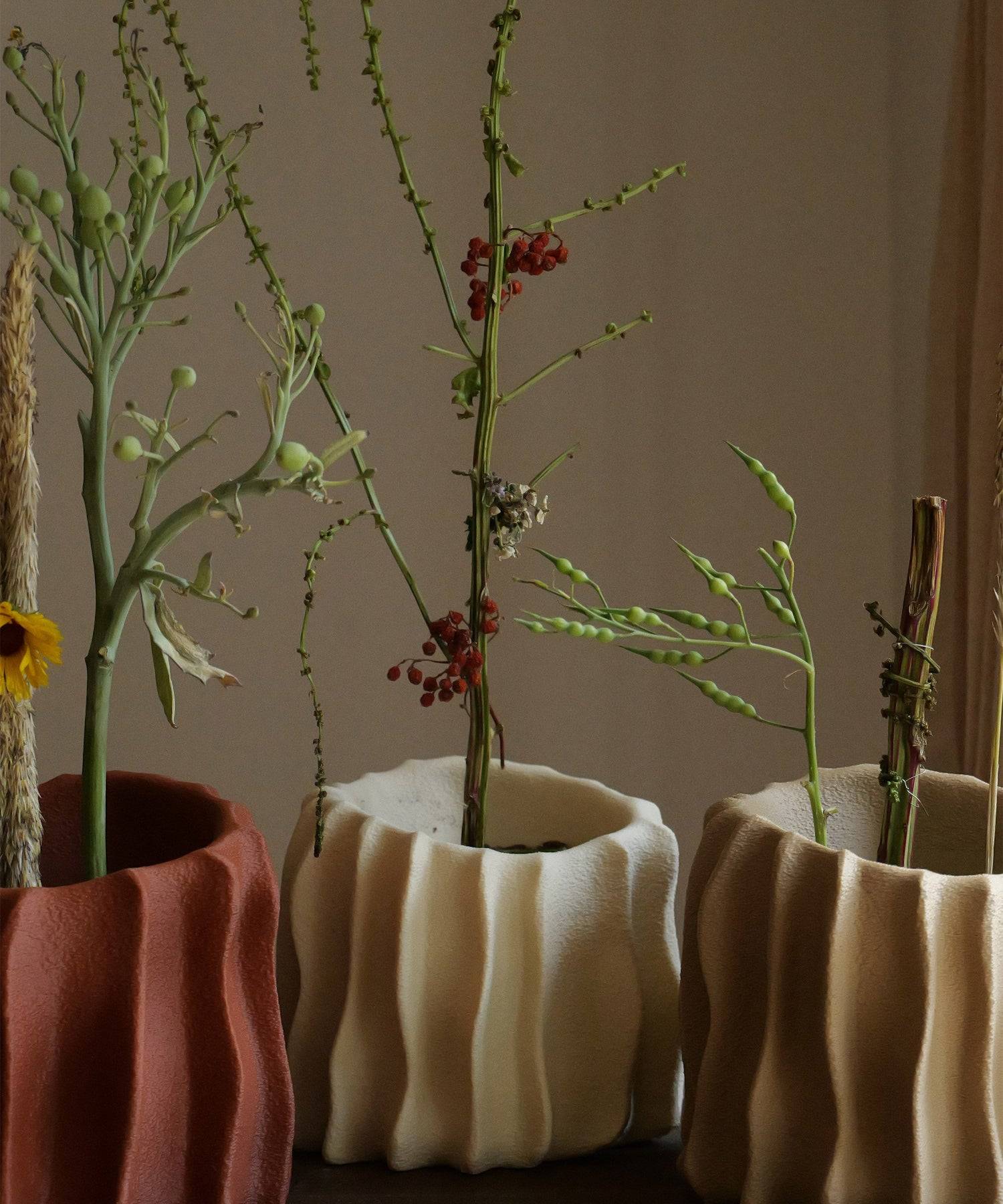 Kora | Plant Pot 01 | Sandstone - Glassette
