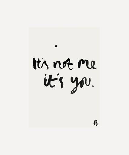 It's Not Me Print - Glassette