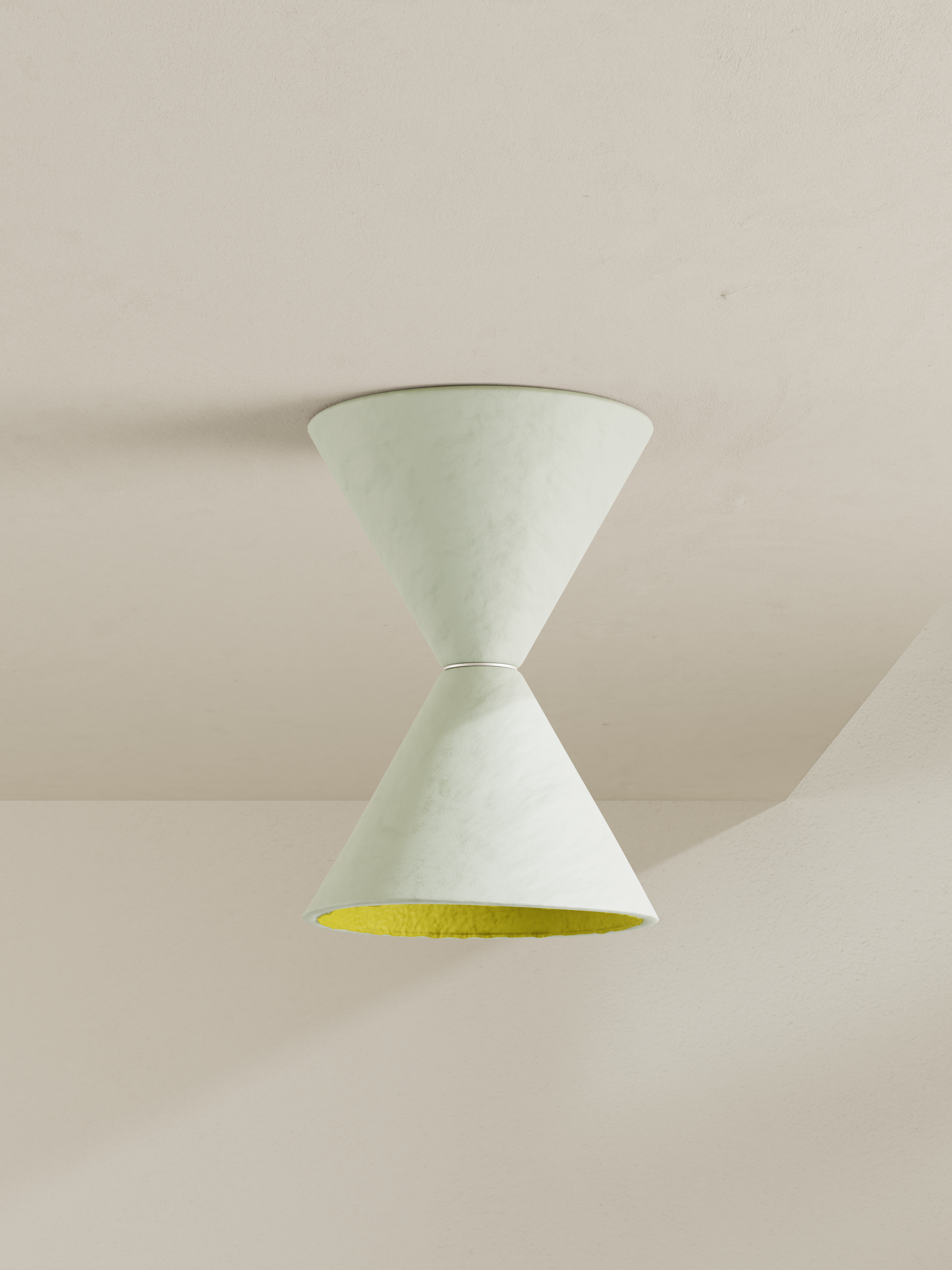 Diabolo Surface Mount, Celadon/ Citrine - Glassette