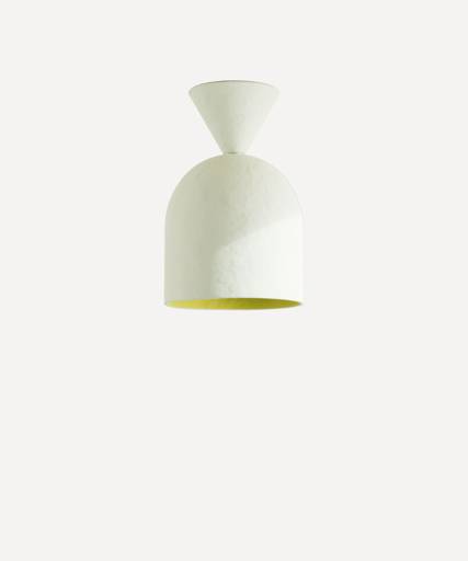 Bell Surface Mount Ceiling Light - Celadon/Citrine - Glassette