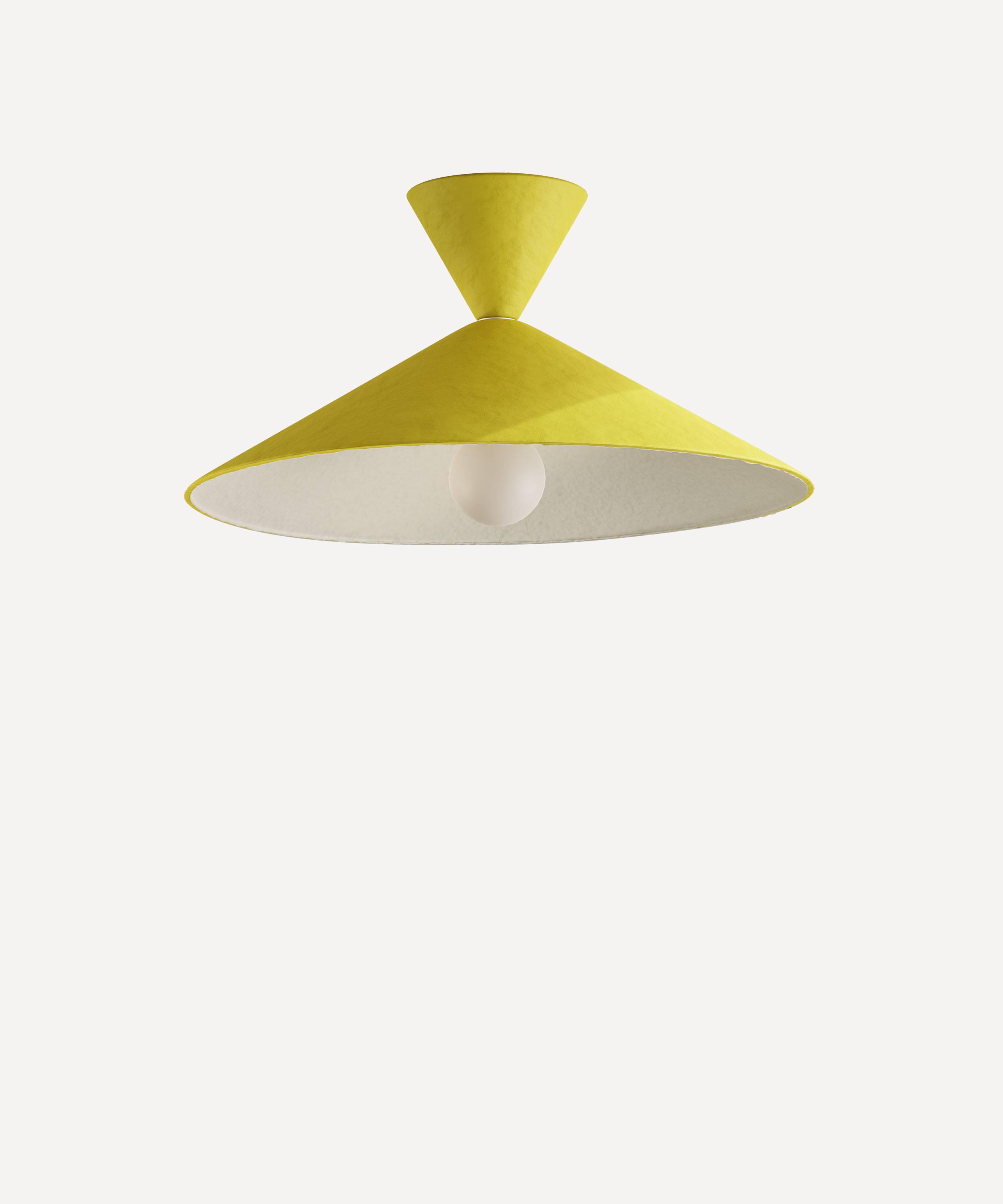 Trapeze Surface Mount Ceiling Light - Citrine - Glassette