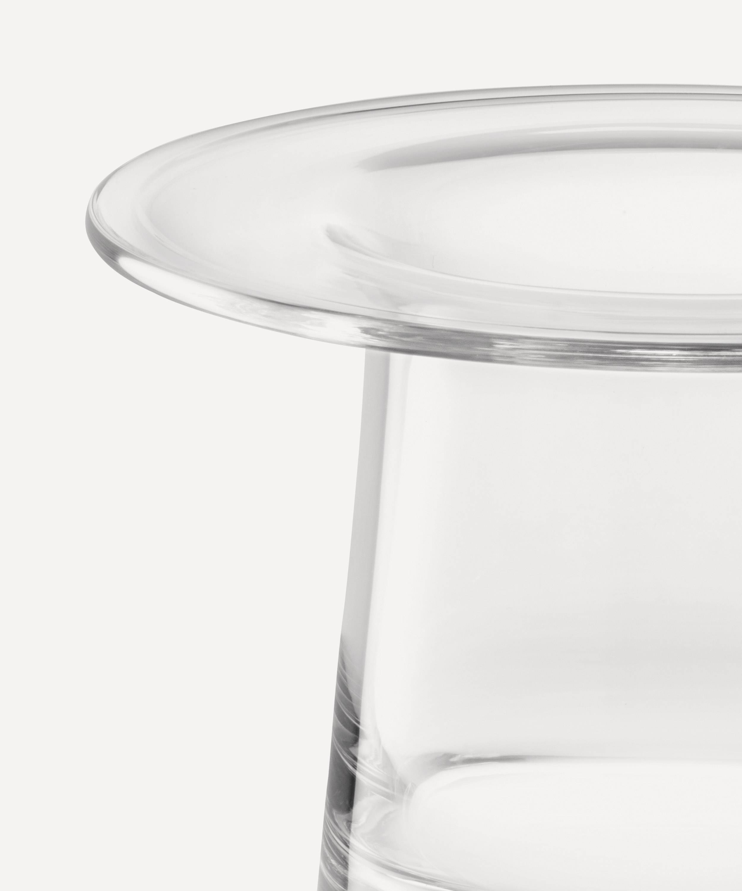 Victoria Vase/Candle Holder - H13.5cm Clear - Glassette