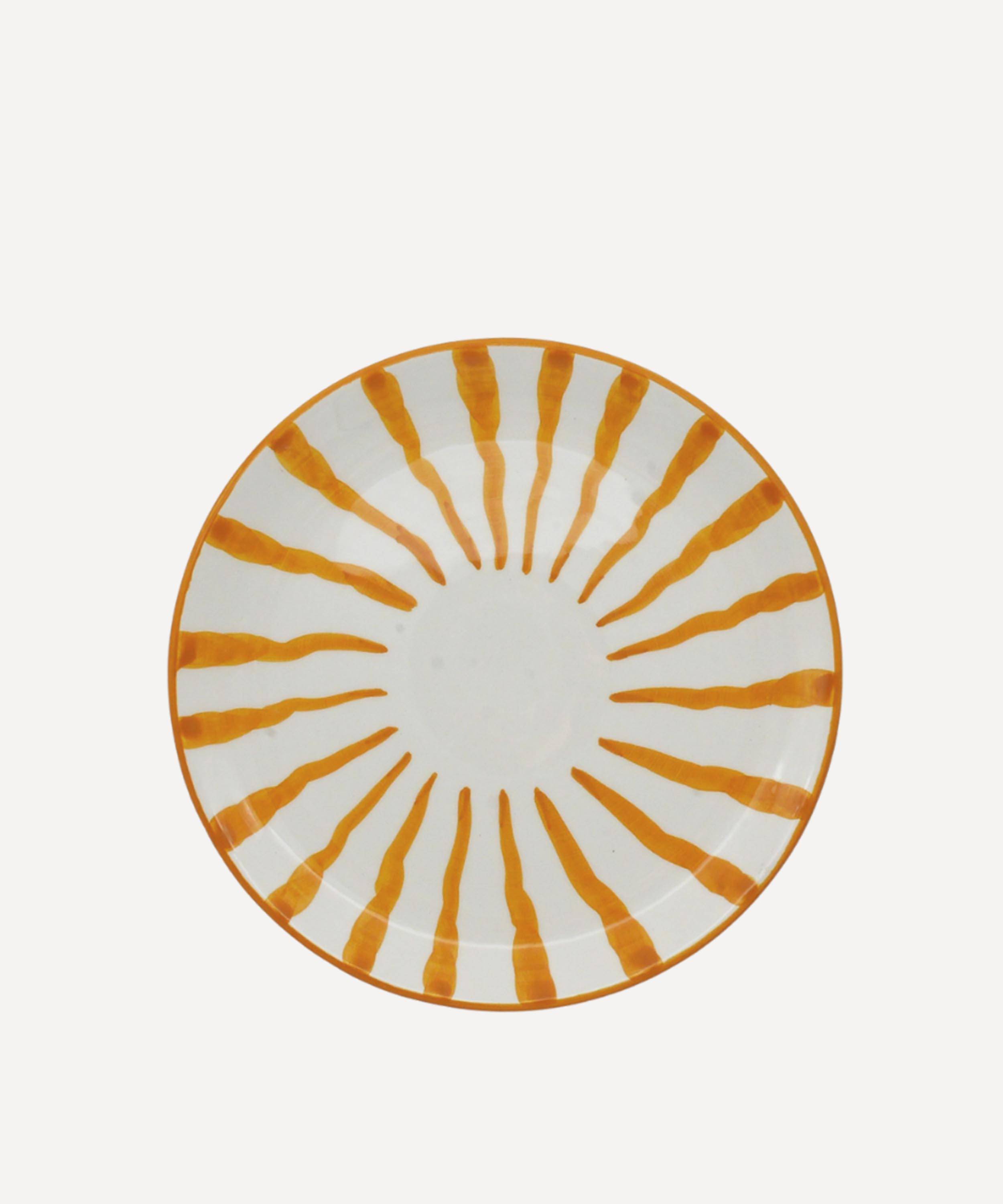 Wave Dinner Plate - Set Of 4 - Sunglow - Glassette