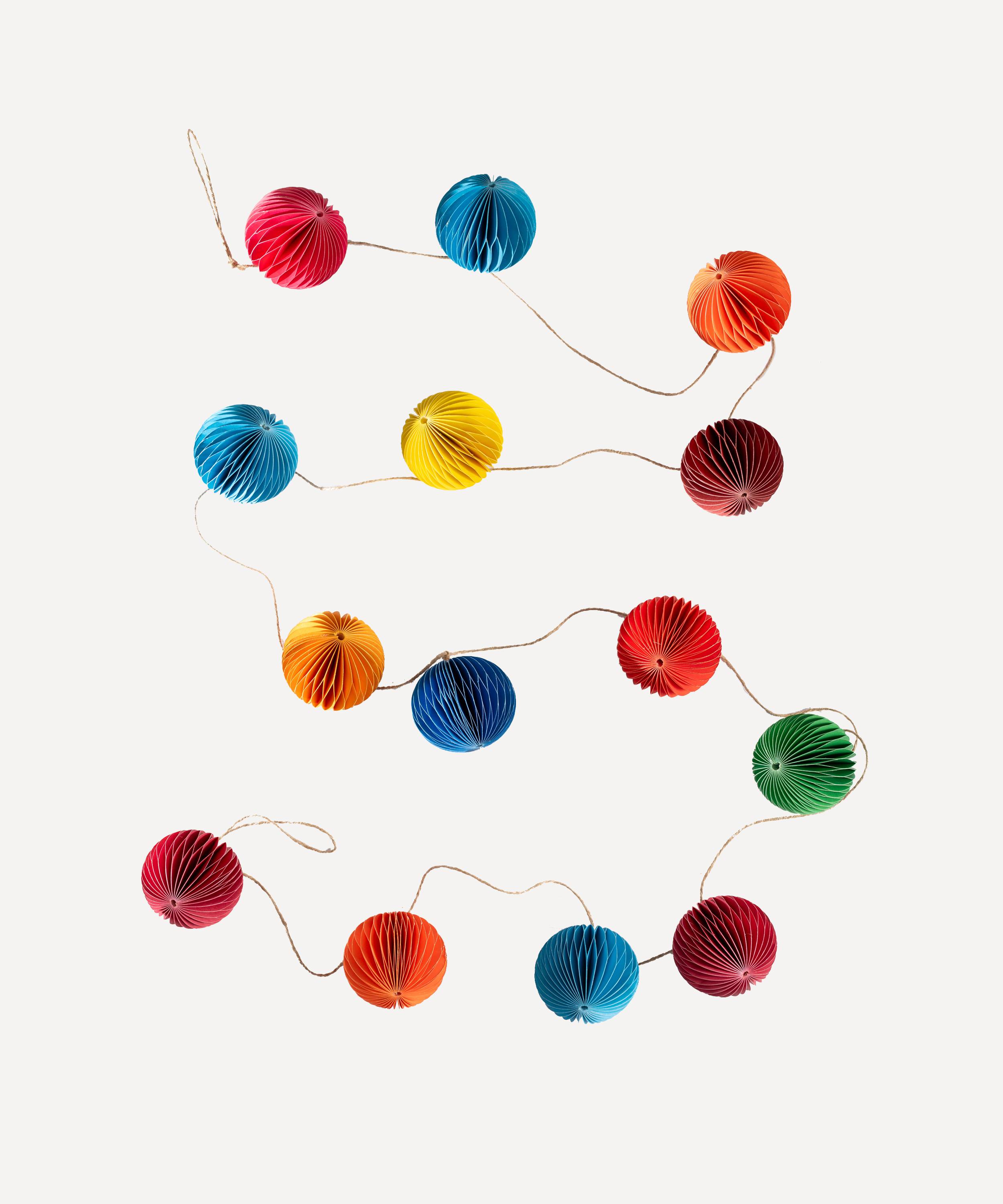 Bright Colours Origami Garland - Glassette