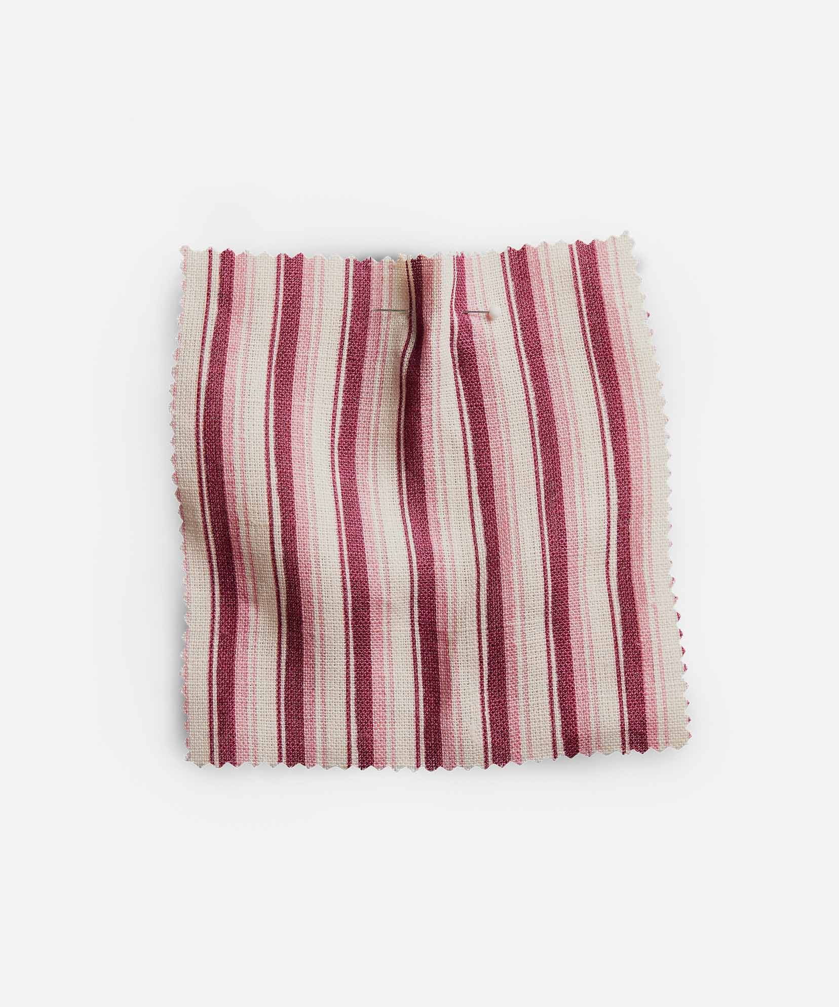 MODERN TICKING FABRIC // raspberry - Glassette