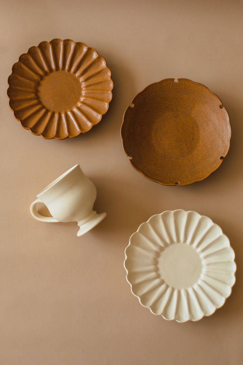 Yoshida Pottery Rinka White Plate - Glassette