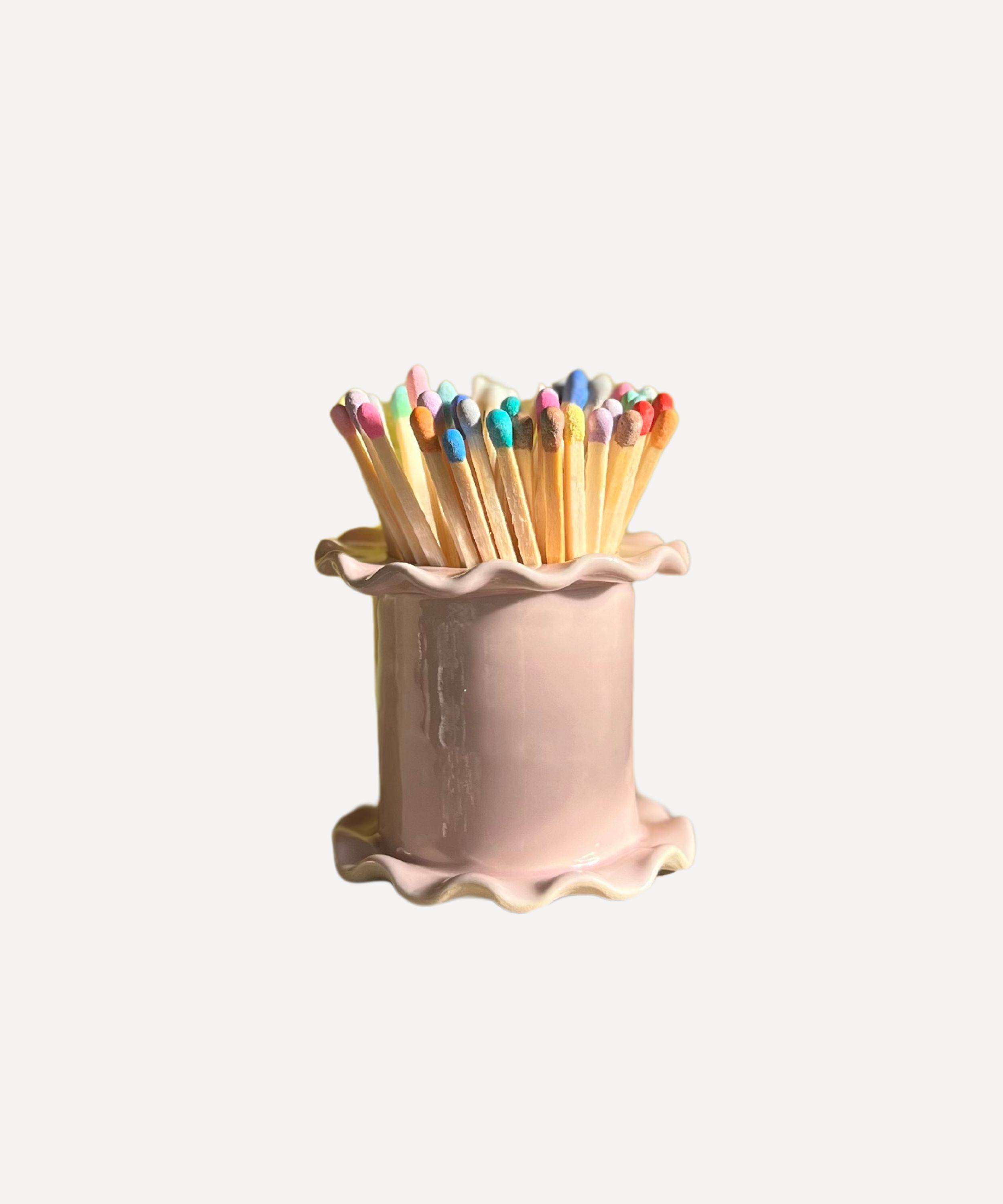 Pink Matchstick Holder - Glassette